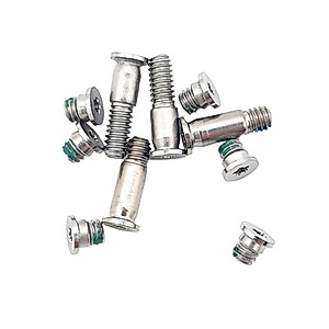 Bfenown Replacement 10pcs/Set Bottom case Screws + 1pcs 5 Point Pentalobe Screwdriver for MacBook Air 13” A1932 Retina 2018 2019, A2179 2019 2020 Years MC 3302, A2337 M1 GPU EMC 3598 2020 (Silver)