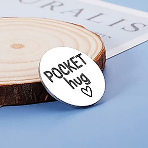 Inspirational Gift for Son Daughter Pocket Hug Token From Mom Dad Family Drive Safe for New Driver Her Kids Valentines Day Christmas Gifts for Boy Girl Stocking Stuffers Birthday Present for Him Her