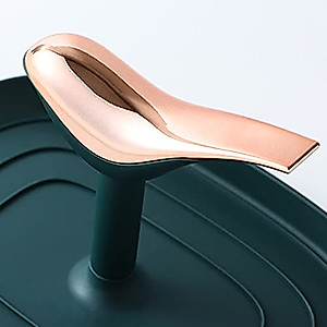 WskLinft Pan Lid Holder Organize Save Space Fork Spatula Rack Pan Cover Shelf for Dining Room Green