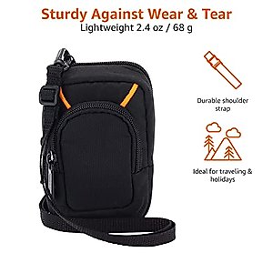 Amazon Basics Large Point and Shoot Camera Case - 6 x 4 x 2 Inches, Black