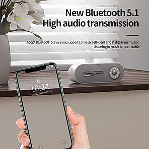 PECUWE Bluetooth Speaker Stereo Sound White Noise,12H Playtime,SD Card AUX USB Port Extra Natura Sound,Portable Wireless Speaker for iPhone, Samsung Smartphone Wireless Bluetooth (White)