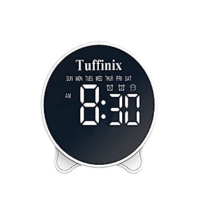 LED Digital Kitchen Timer with Alarm Clock - Tuffinix Kitchen Countdown Timers with 2 Groups of Alarm Clock 3-Level Volume for Cooking Kids Adults Gym Bedroom, USB Mode& Battery Mode