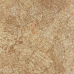 Nexus Self Adhesive 12-Inch Vinyl Floor Tiles, 20 Tiles - 12" x 12", Ancient Beige Mosaic Pattern - Peel & Stick, DIY Flooring for Kitchen, Dining Room, Bedrooms & Bathrooms by Achim Home Decor