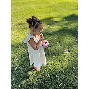 BraveJusticeKidsCo. | SiliSnacker™ Snack Cup | Silicone Snack Container | Toddler and Baby Snack Catcher (Dusty Pink)