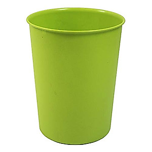 JVL 15-223GN Quality Vibrance Bright Green Lightweight Plastic Waste Paper Basket Bin