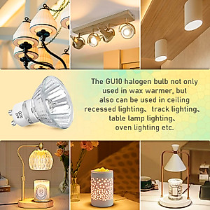 Bobolyn GU10 Halogen Bulb Wax Melt Burner Warmer Replacement Bulbs Warm White 120V 25Watt 2 Pack