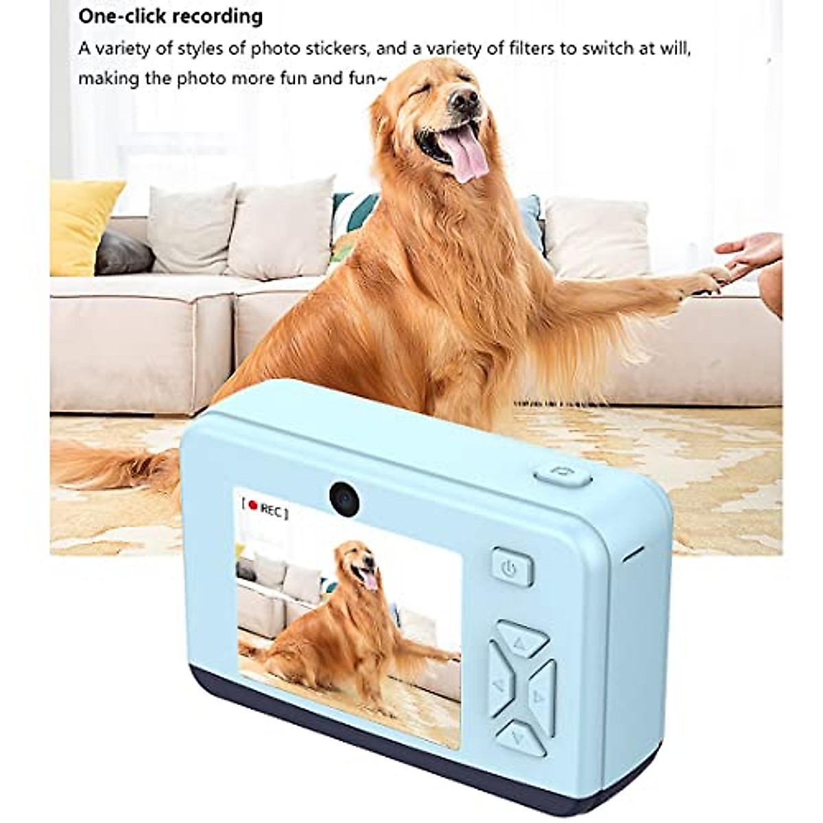 LINXHE Kids Camera Toys for Girls Boys Children Digital Cameras Shockproof Protection Ideal Christmas Birthday Gifts for Girl boy with 32GB Memory Card (Color : Blue)