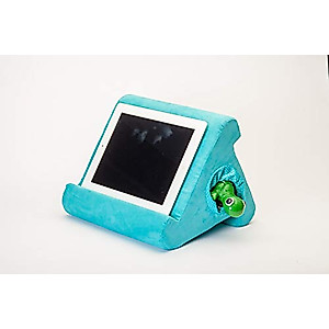 Flippy Tablet Stand with Cubby Storage and Multi-Angle Viewing for Home, Work & Travel. Our Tablet Holder Has Storage for Your All Your Personal Items. (Kiwi Kawaii)