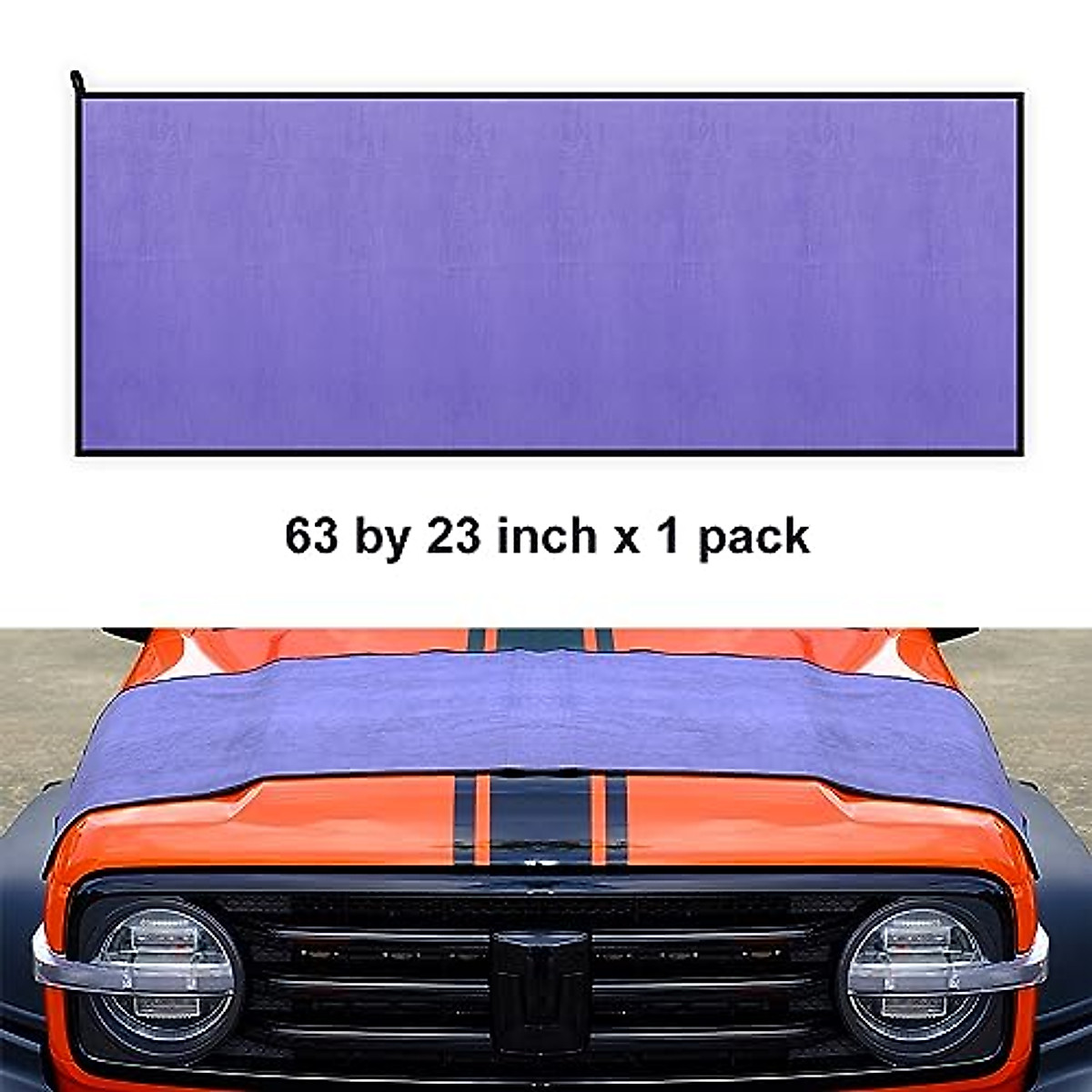 UCINNOVATE 1 Pack Car Drying Towel Extra Large, 63 x 23 Inch, Car SUV Truck Boat Drying with Mesh Pouch, 5X Water-Absorption, Lint and Scratch-Free, for Car Detailing Cleaning