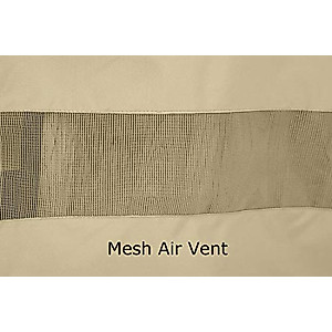 SunPatio Outdoor Sofa Cover 60 Inch, Heavy Duty Bench Covers, Patio Furniture Cover with Waterproof Sealed Seam, All Weather Protection, Beige