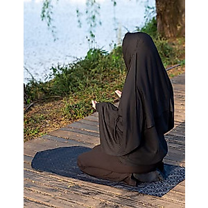 TAKVA The Pocket Sejadah Limited Edition | Portable Prayer mat, Muslim Gift, Ramadan Present (Batik Black)