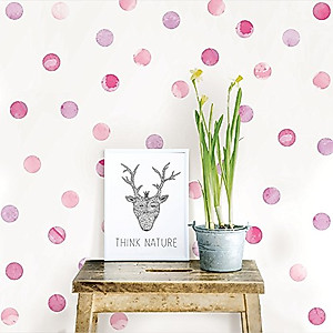 WallPops DWPK2466 Watercolor Dots Wall Art Kit, Pink