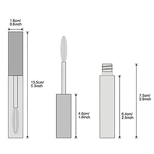 4 Pack Empty Mascara Tube with Eyelash Wand, ForSewian10ml Premium Eyelash Cream Container Bottle with Mini Funnels and Leak Stoppers (black)
