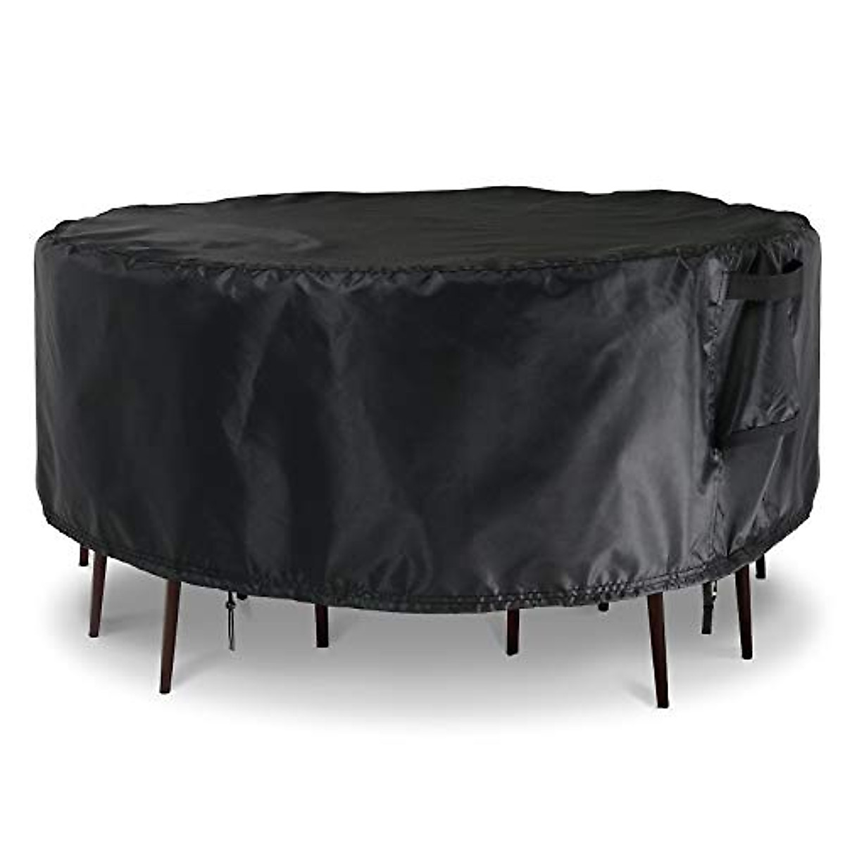 Iptienda Patio Furniture Covers, Round Patio Table and Chairs Set Cover Outdoor Duck Covers Furniture Cover Waterproof 73" D x 43" H