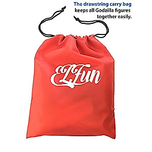 EZFun Set of 8 Godzilla Toys Movable Joint Birthday Kids 2019 Action Figures King of the Monsters Burning Heisei Mecha Ghidorah Pack Plastic Mini Dinosaur Playsets Cake Toppers Package