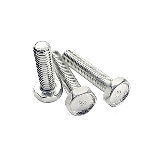 10 PCS Full Teeth Carbon Steel Plating White Zinc Outer Hexagonal Concave Head Bolt, for Mechanical Accessories Or Fasteners Etc.M10x150mm