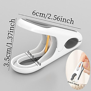 Rovedcity Plastic Clothes Pins Strong Clothespins-24PCS Heavy Duty Laundry Clothes Clips Windproof Clamps Clothes Pegs, No Trace Design for Clothes