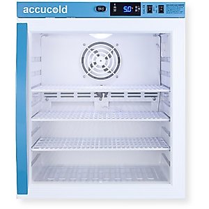 Accucold ARG1PV456 Compact Vaccine Refrigerator; Designed for Pharmacy, Medication, and Vaccine Applications; 1 cu.ft Capacity; Automatic Defrost; Certificate of Calibration Included; Interior Light