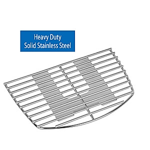 Stanbroil Stainless Steel Grill Cooking Grates for Weber Q1000 Series, Q1200, Q1400 Gas Grill, Replacement for Weber 7644 - Set of 2