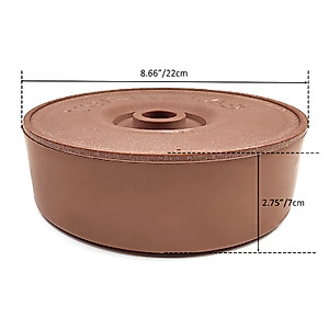 HAWOK Tortilla Warmer with Lid, Pancake Keeper, Food Container, Microwavable Tortilla Keeper, Brown