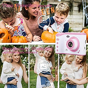 LKYBOA Child Camera - Kids Digital Cameras for Boys Girls Gifts HD Screen Video Camera for Kids Shockproof Children Selfie Toy