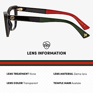 Gucci GG0165ON Designer Fashion Eyeglasses: Woman Cat Eye Shape Eyeglasses Frame Eyewear with Luxury eSHADES Kit - Embrace Sophistication and Elegance