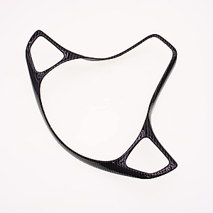 EIDRAN Carbon Fiber Car Steering Wheel Accessories Compatible with Mercedes-Benz C-Class W205 GLC-Class X253