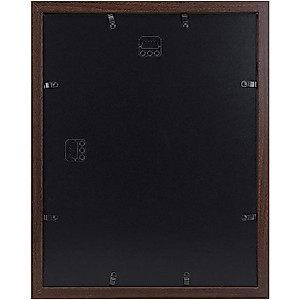 Golden State Art, 11x14 Picture Frame with Mat for 8x10 - High Definition Glass Wall Mounting Horizontal Vertical Display (Brown, 2 Pack)