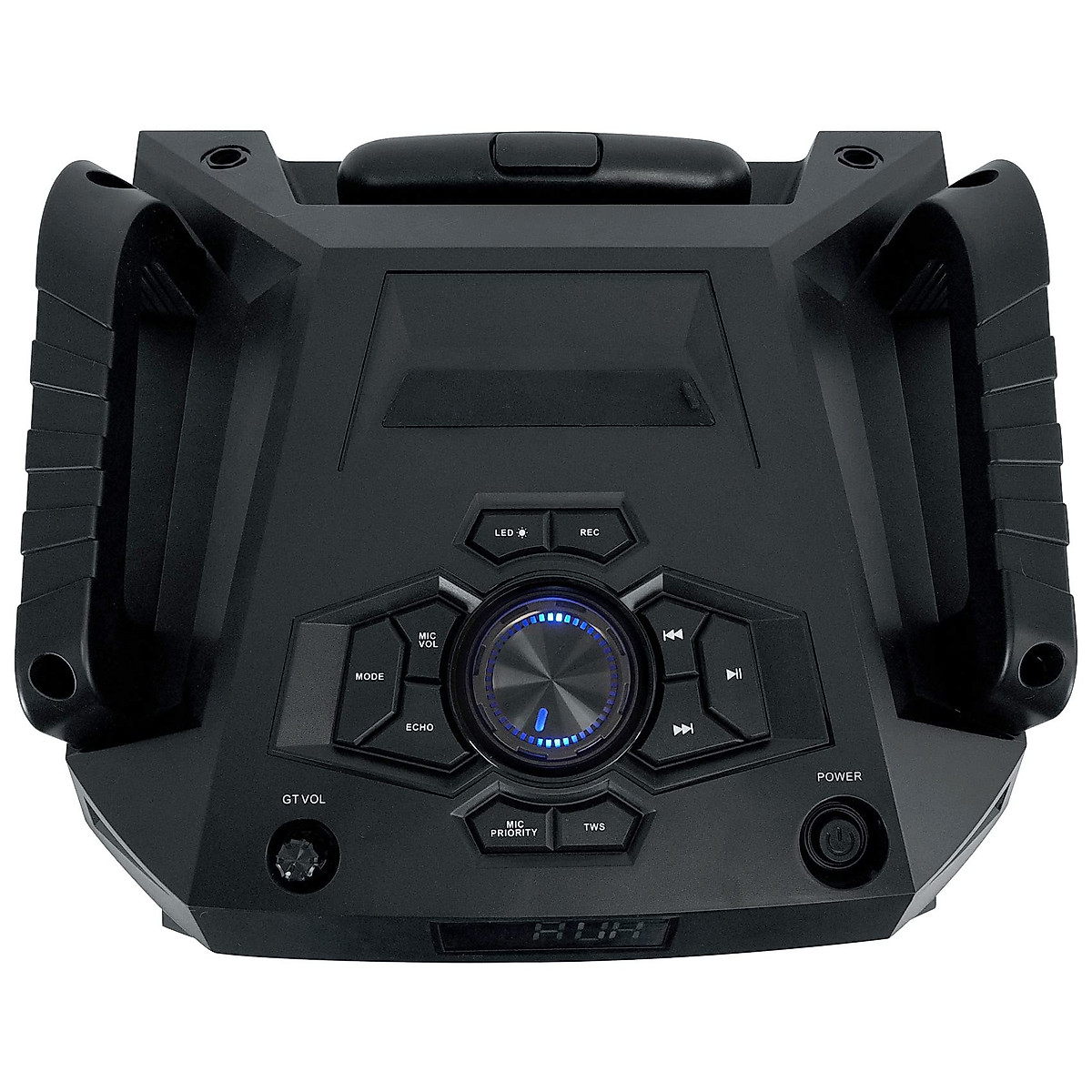 Rockville RockNGo 800 10" Portable Wireless Bluetooth Speaker w/LED/Wheels/Loud!, Black