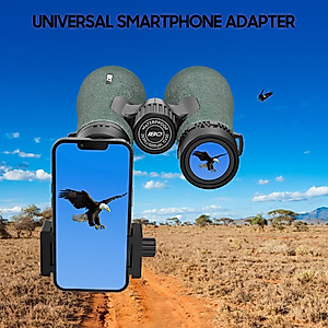 12x50 UHD Binoculars for Adults High Powered with Upgraded Phone Adapter - Large View, Lightweight, IPX7 Waterproof - Binoculars for Hunting Bird Watching Travel Cruise