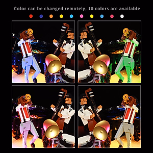 VONADO LED Light Kit Compatible with Lego Jazz Quartet 21334, DIY Lighting Compatible with Jazz Lego Ideas Building Set (NO Lego Model,ONLY Lights)