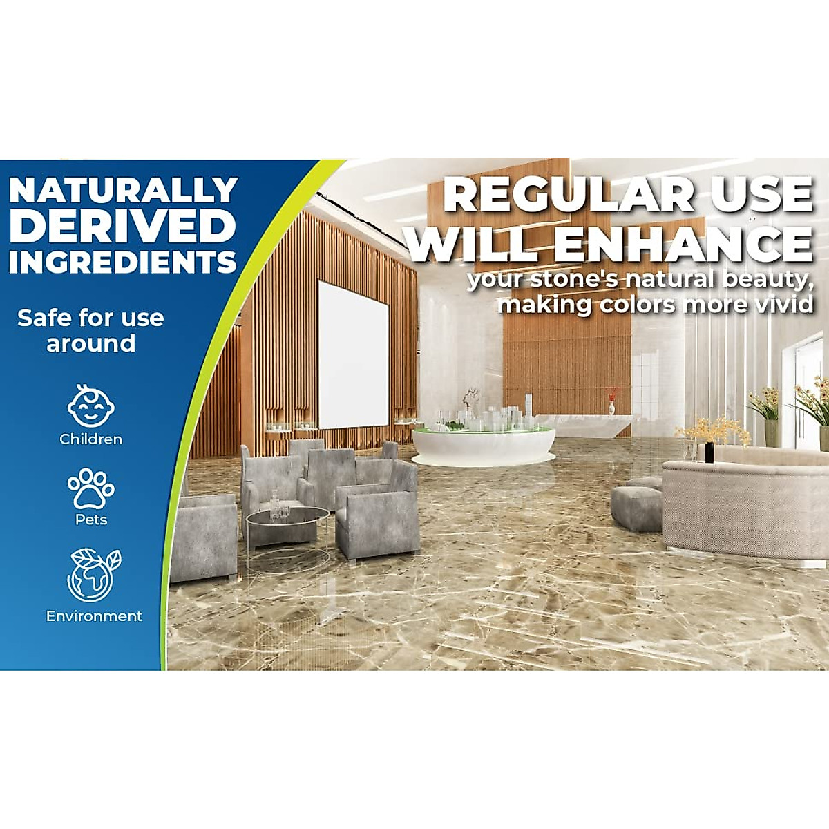 Black Diamond Stoneworks Limestone and Travertine Floor Cleaner: Natural Stone, Marble, Slate, Polished Concrete 1- Gallon AND Stone & Tile Intensive Deep Cleaner, Limestone and Travertine1-QT