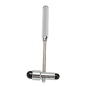 Neurological Massage Hammer, Silicone Neurological Diagnostic Hammer Skin Friendly Zinc Alloy T Shaped for Health Examination
