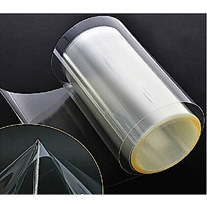 BESTERY Clear Vinyl Gloss Paint Protection Bulk Film Vinyl Wrap Coating Roll (12''X60'')