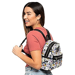Loungefly Disney Villains Mini-Backpack Handbag Maleficent Cruella Ursula Print