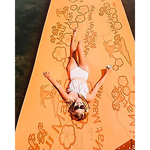 Maui Mat (by Aqua Lily Products): Floating Foam Fun Pad Designed for Water Recreation and Relaxing (14 foot)