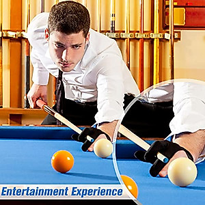 Libima 60 Pcs Billiard Pool Gloves 3 Fingers Billiard Gloves Left and Right Hand Billiard Gloves Universal Cue Sports Gloves for Women Men Billiard Shooters Accessories (Red, Blue, Black)