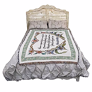 Pure Country Weavers Grandmothers - Tender Love Blanket by Audrey Jean Roberts - Gift Tapestry Throw Woven from Cotton - Made in The USA (72x54)