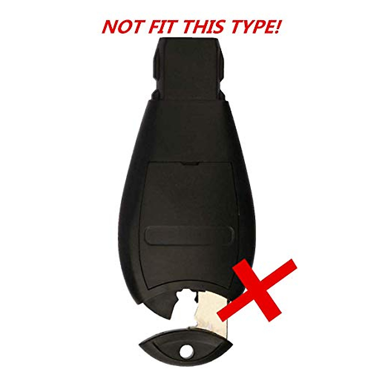 KAWIHEN Key Fob Case Replacement for Town and Country Dodge Grand Caravan IYZ-C01C M3N5WY783X 56046708AB 56046708AE(Just a Case)