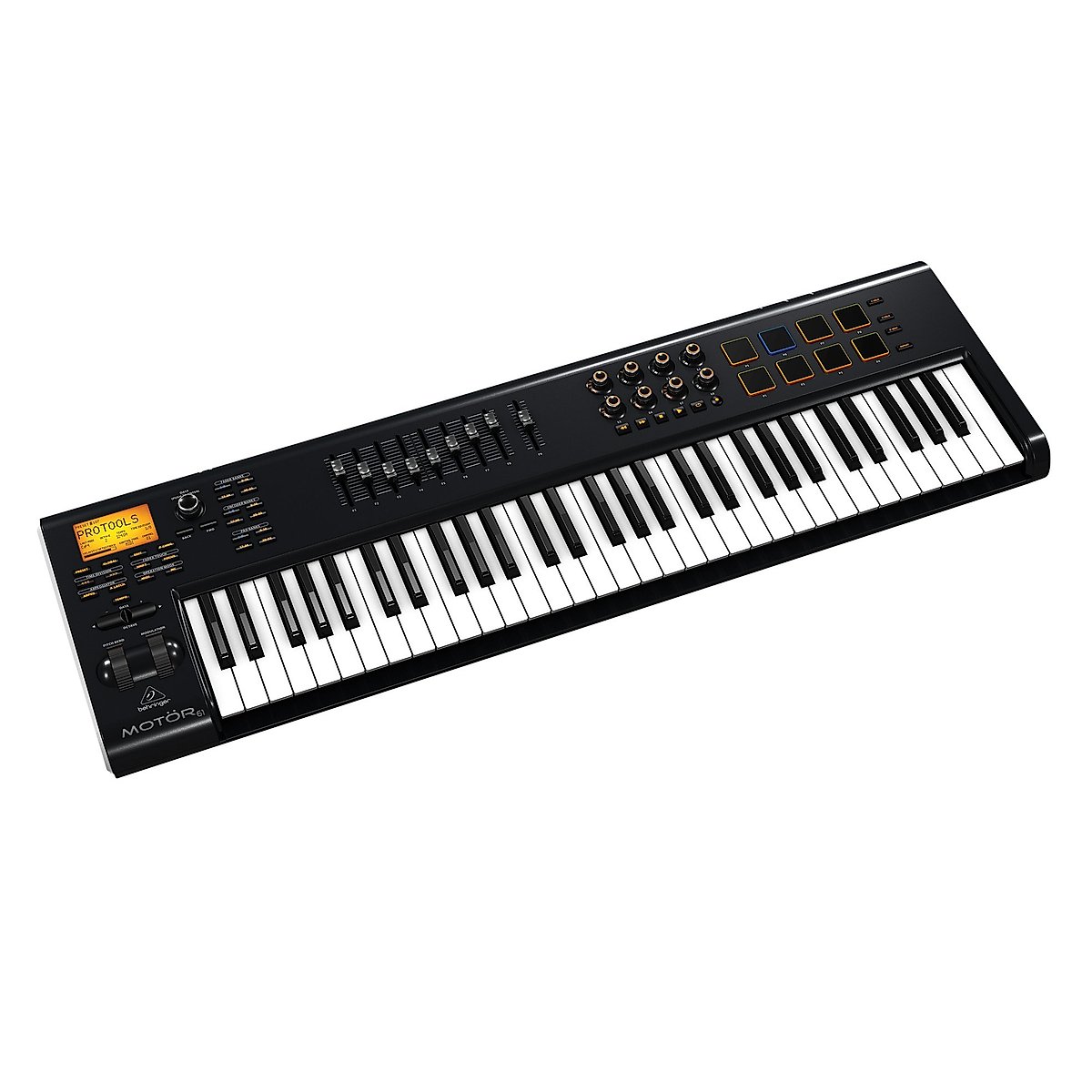 Behringer MOTÖR 61 61-Key USB/MIDI Master Controller Keyboard with Motorized Faders and Touch-Sensitive Pads