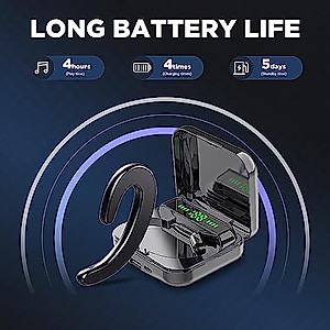 ESSONIO Open Ear Headphone Bluetooth earpiece for Cell Phone air Conduction Headphone Wireless Bluetooth Headphone with Microphone