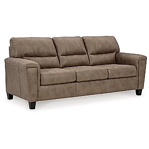 Signature Design by Ashley Navi Queen Sofa Sleeper, 89" W x 38" D x 39" H, Dark Brown