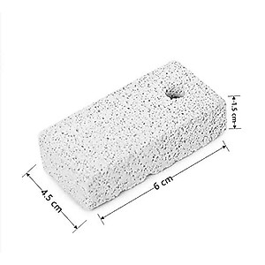 Toukerouc 10 Pack Hamster Teeth Grinding Lava Stones, Small Animal Chew Stone Toys, Lava Bites, Hamster Chew Stones Treats Teeth Grinding Block for Chinchilla Guinea Pig Rabbit Bird Parrot (10 Pack)