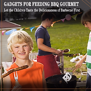 BBQ Tool Set-7 in 1 Spatula with 4 pcs Stainless Steel Corn Cob Holders for BBQ, Multifunctional BBQ Accessories Set, Grill Tools Set with Wooden Handle, BBQ Gifts for Men