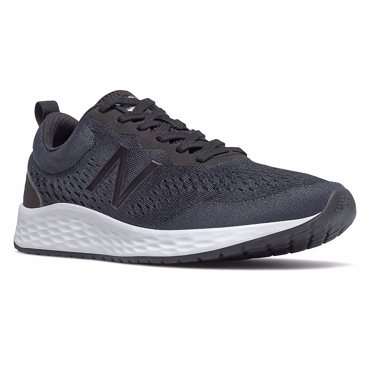 New Balance Men's Fresh Foam Arishi V3, Black/White, 10