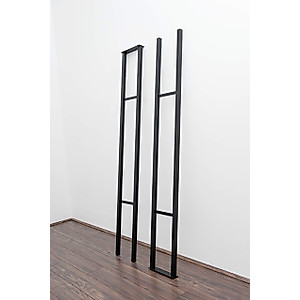 VintageView W Series Frame 10 - Floor to Ceiling mounting Wine Rack Accessory only - Stylish Modern Wine Storage with Label Forward Design (Satin Black, 10')