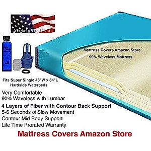 U.S. Water Super Single 90% Waveless Waterbed Mattress