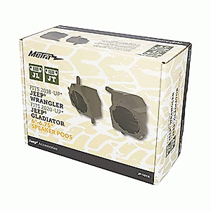 Metra JP1014 Jeep Wrangler Front Speaker PODS Wired Connectivity, Black