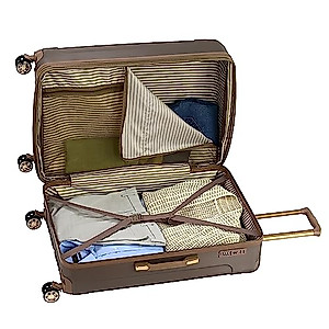 London Fog Northbridge Expandable Hardside Spinner Bronze, Carry-On 20-Inch