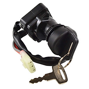 RMSTATOR Replacement for 3-Pos. Ignition Key Switch Arctic Cat Alterra 400 450 500 | TBX/TRV 400 500 Automatic Manual | XC 450 | DVX 400 2000-11 | OEM Repl.# 3313-439/3430-040/3509-004
